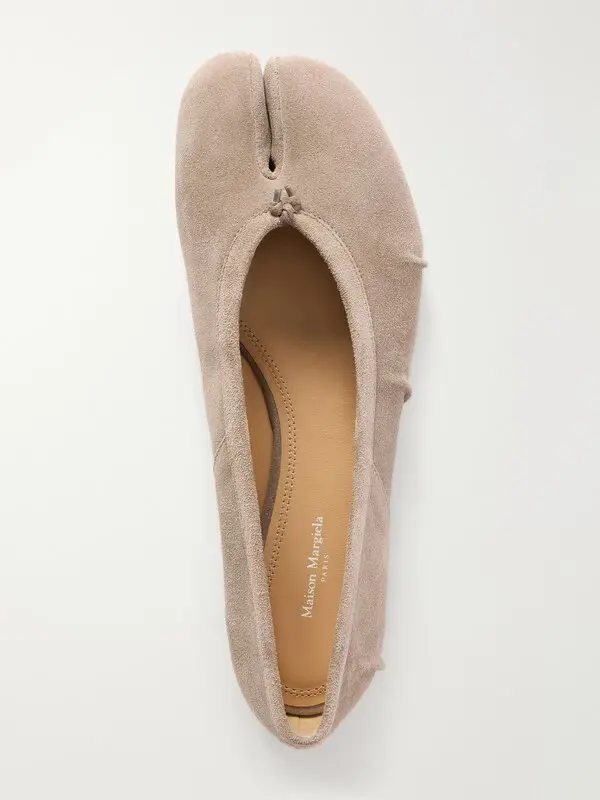 MAISON MARGIELA Tabi Split-toe Suede Ballet Flats