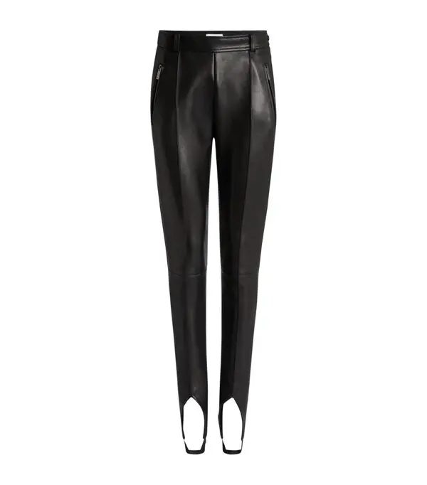 Balmain Lambskin Stirrup Trousers
