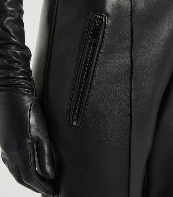 Balmain Lambskin Stirrup Trousers