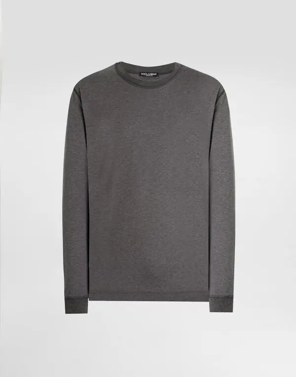 Dolce & Gabbana Cotton T-shirt T-shirts And Polos Gray Cotton - Grey
