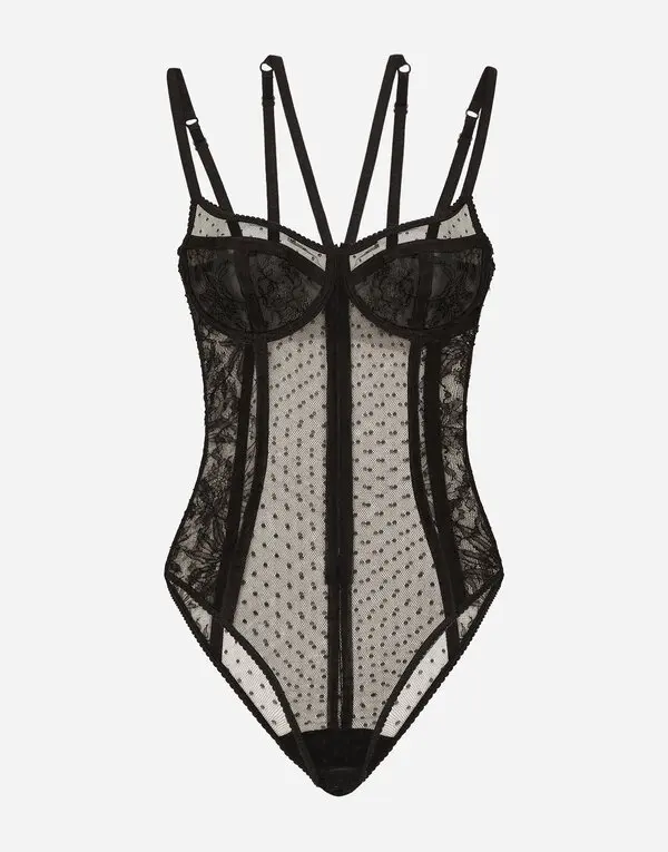 Dolce & Gabbana Lace Bodysuit - Black