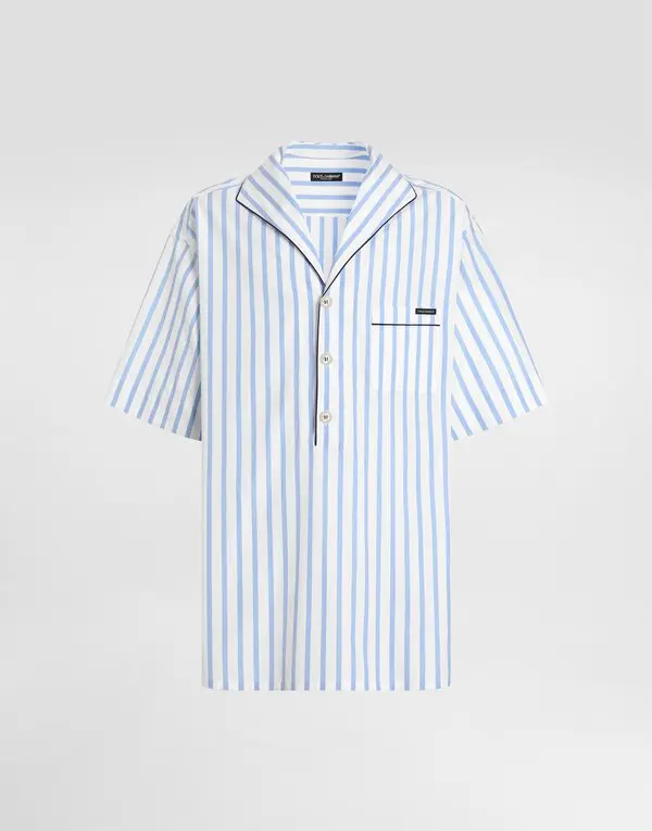 Dolce & Gabbana Striped Poplin Shirt Shirts - Multicolor