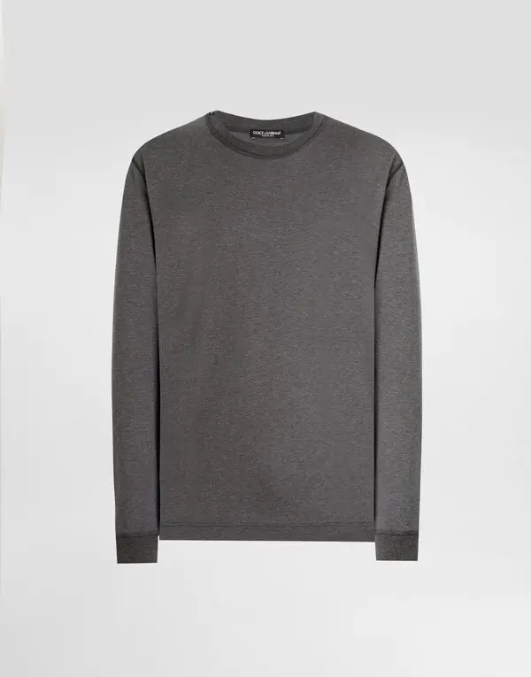 Dolce & Gabbana Cotton T-shirt T-shirts And Polos Gray Cotton - Grey