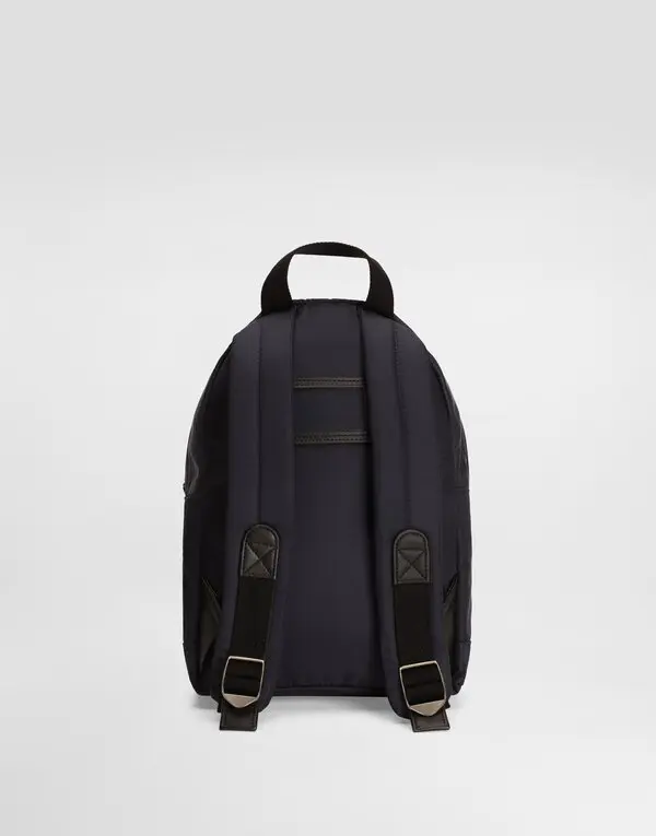 Dolce & Gabbana Nylon Backpack With Logo - Blue