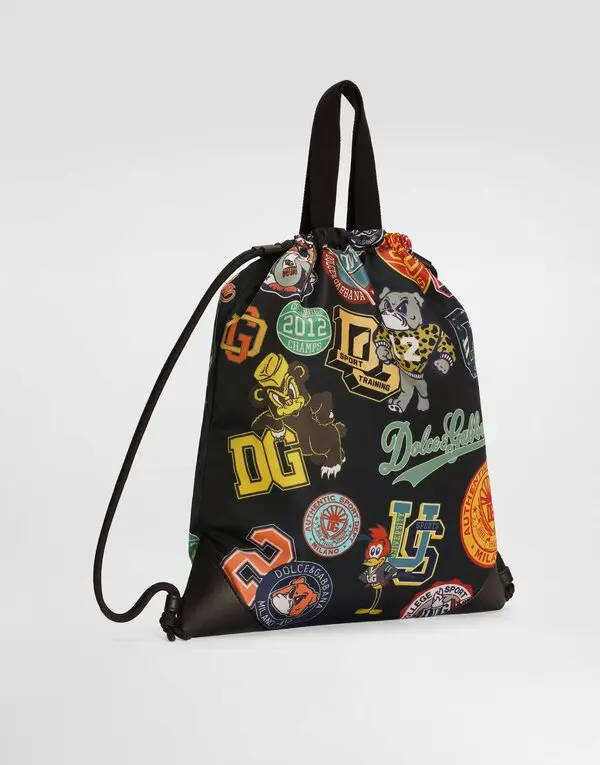 Dolce & Gabbana Printed Nylon Backpack