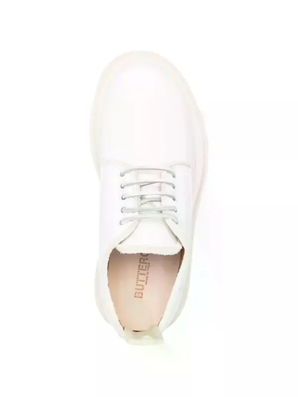 BUTTERO® Lace-up Leather Derby Shoes