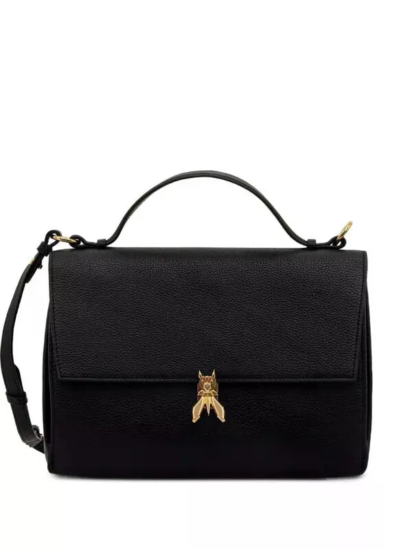 Patrizia Pepe Fly Plaque Shoulder Bag - Black