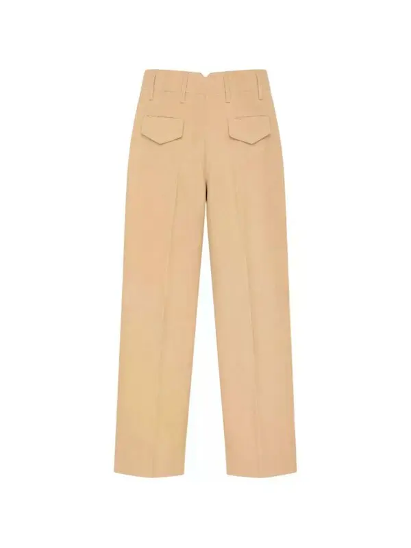AMI Paris Pleated Straight-leg Trousers