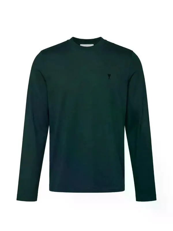 AMI Paris De Coeur Long-sleeve T-shirt - Green