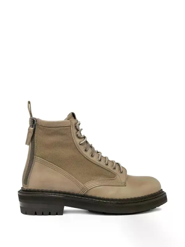 BUTTERO® Lace-up Leather Boots - Neutrals
