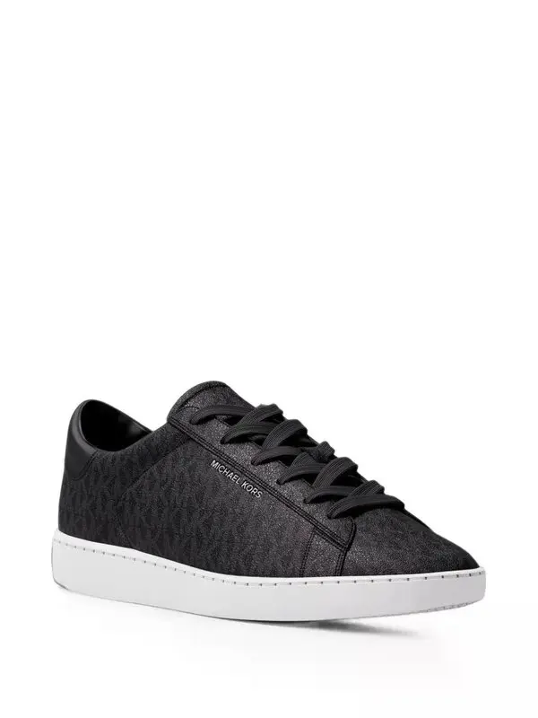Michael Kors Reign Logo Print Canvas Lace-up Sneakers