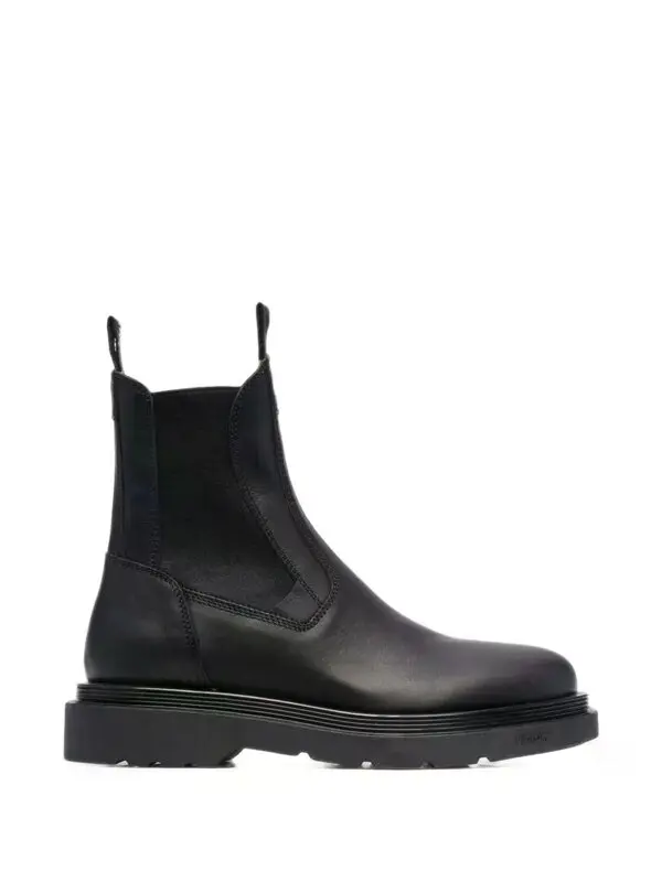 BUTTERO® Leather Chelsea Boots - Black