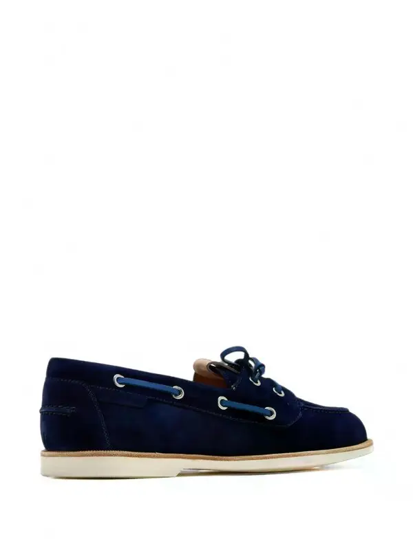 Magnanni Marina Suede Boat Shoes - Blue