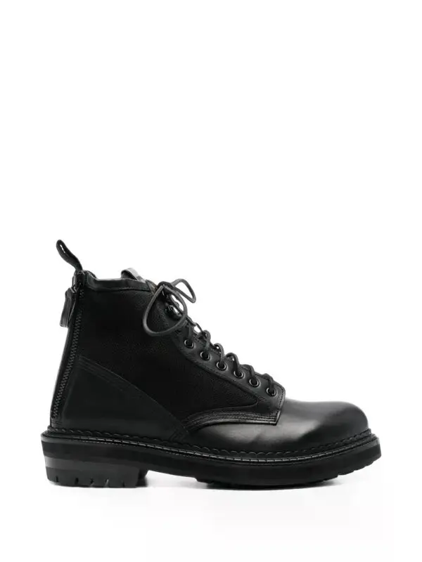 BUTTERO® Panelled Lace-up Boots - Black