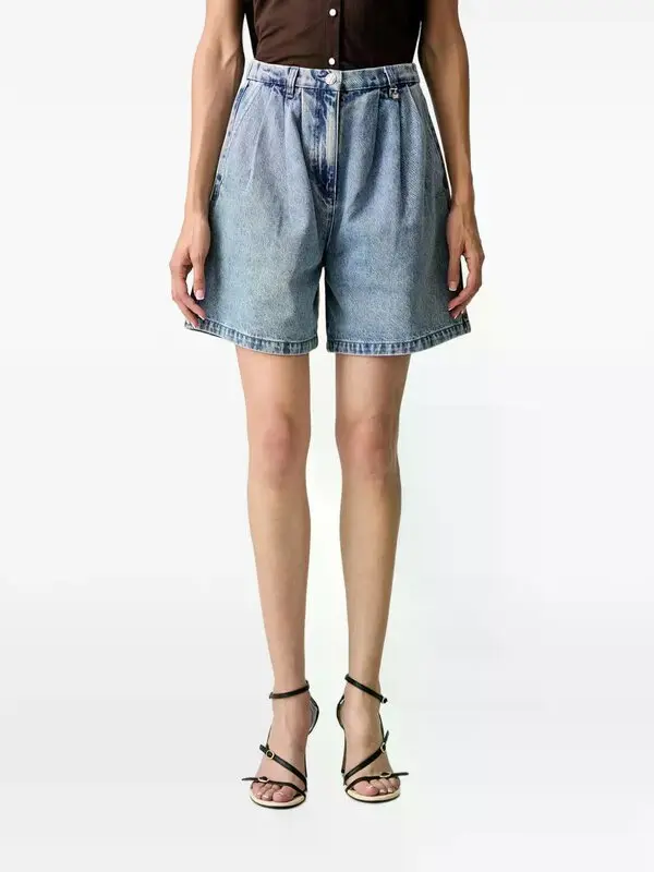MORGAN Elasticated-waist Denim Shorts