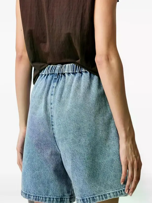 MORGAN Elasticated-waist Denim Shorts
