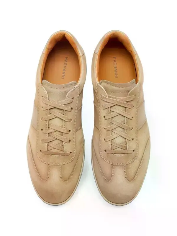 Magnanni Suede Panelled Sneakers