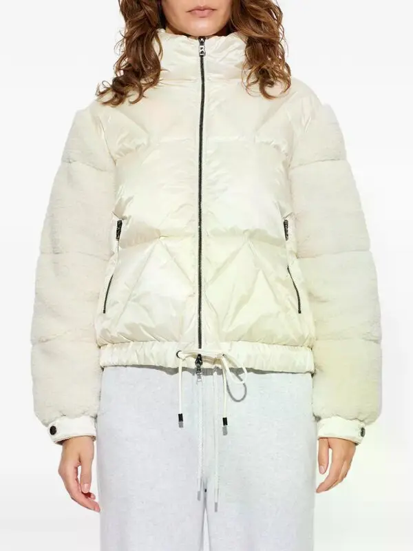 Bogner Queendy-d Quilted Down Jacket With Shearling-effect Panels