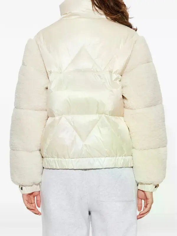 Bogner Queendy-d Quilted Down Jacket With Shearling-effect Panels