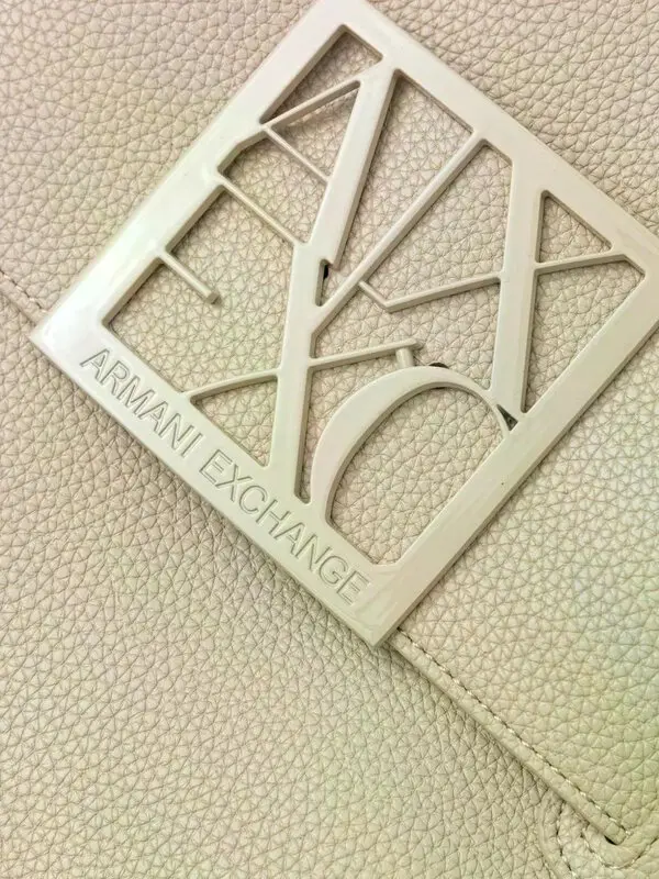 Armani Exchange Logo Plaque Tote Bag