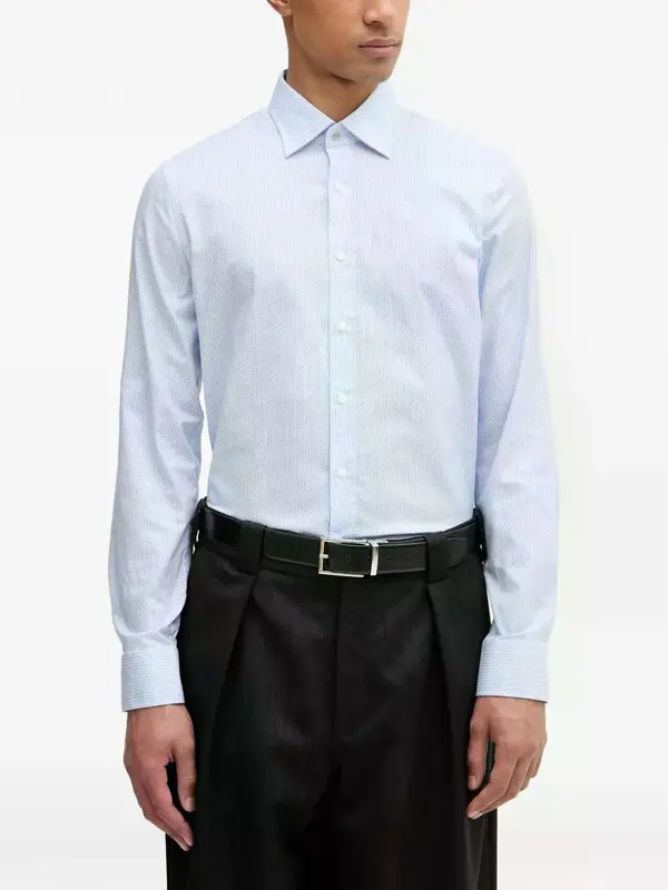Michael Kors Monogram-print Shirt - Blue