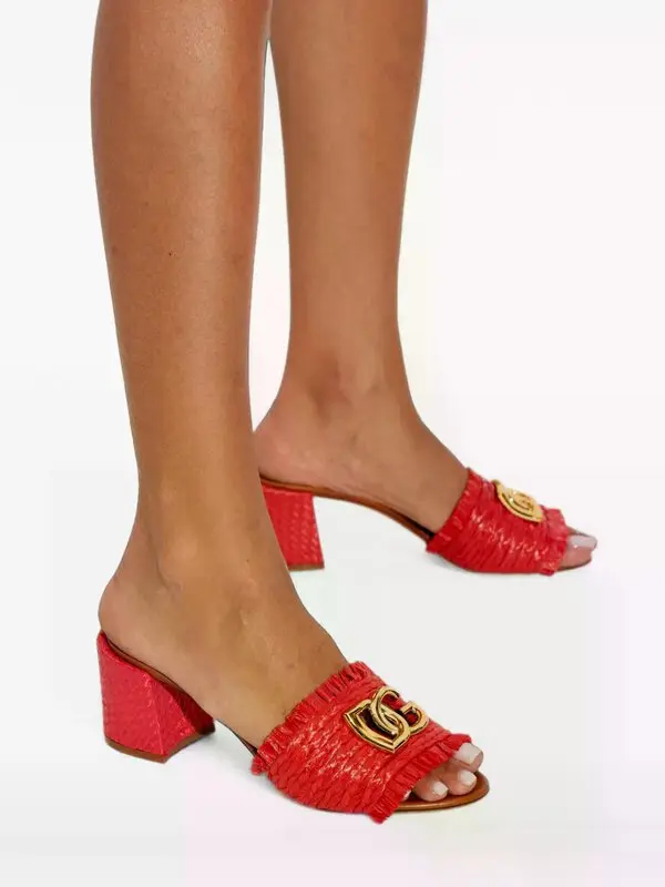 Dolce & Gabbana Raffia Mules