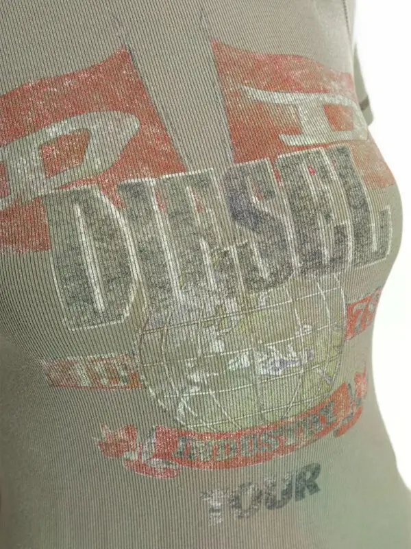 DIESEL® T-marsy-rib Logo-print T-shirt