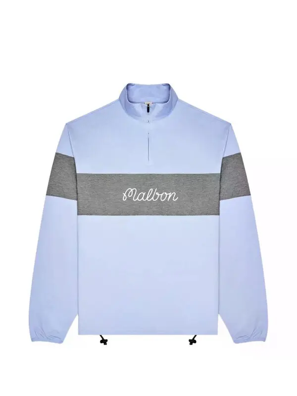MALBON Horizon Panelled Pullover - Blue