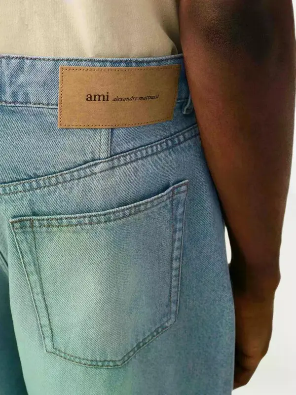 AMI Paris Baggy Fit Cotton Jeans