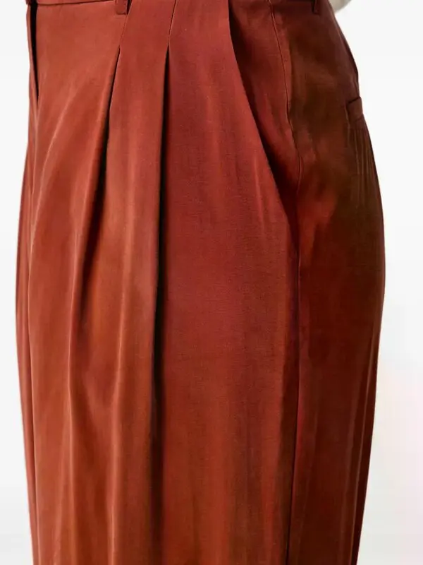 MORGAN Pleated Wide-leg Trousers