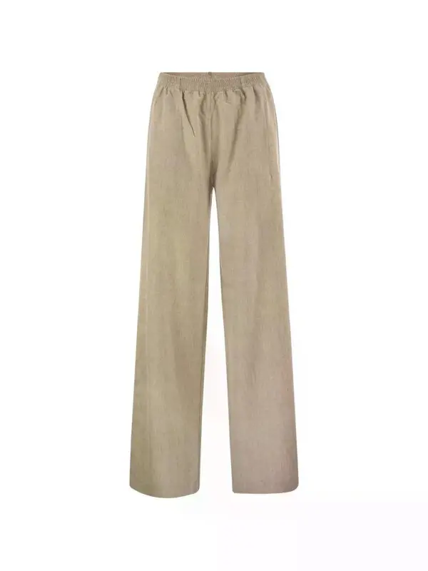 Fabiana Filippi Jewelled-loop Flannel Trousers - Neutrals