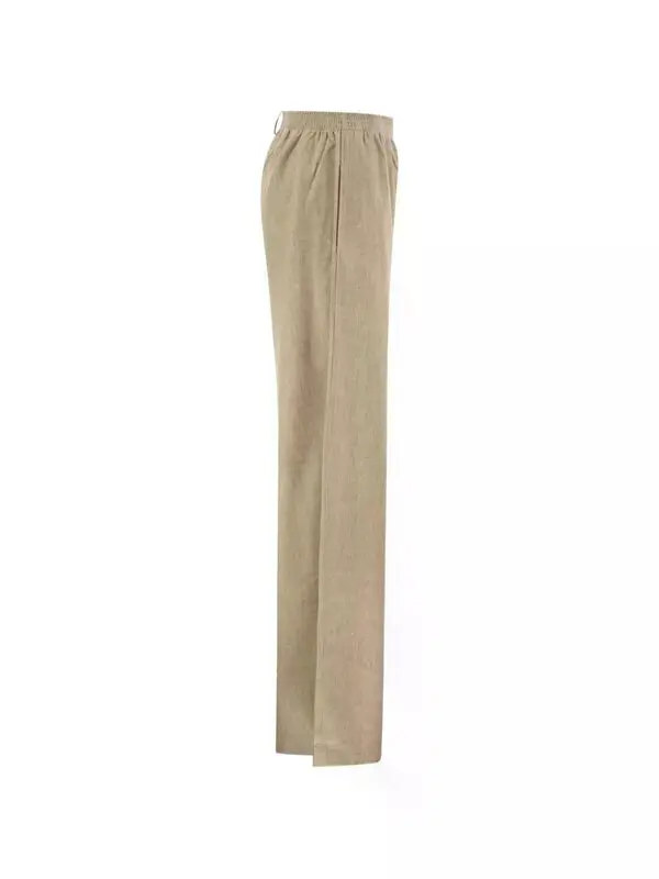 Fabiana Filippi Jewelled-loop Flannel Trousers - Neutrals