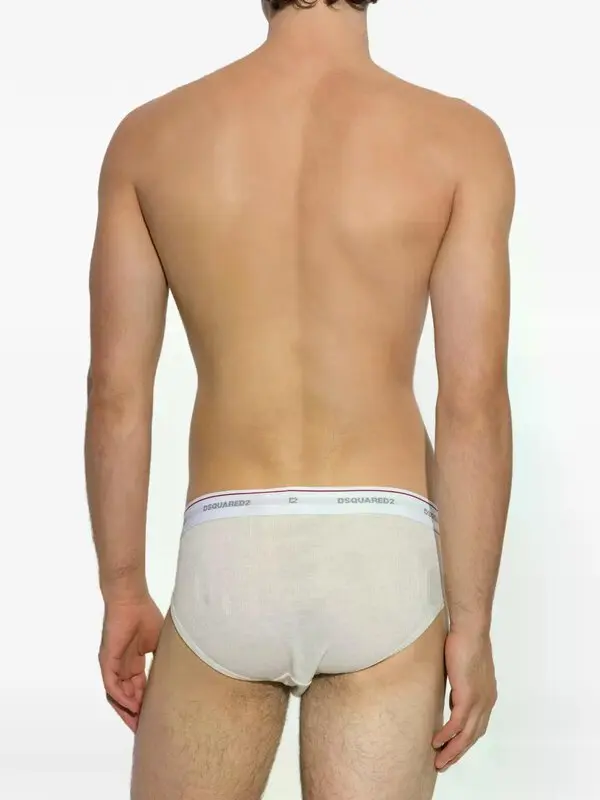 Dsquared2 Logo-waistband Ribbed Briefs