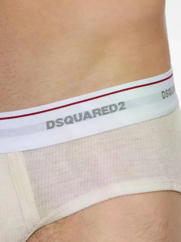 Dsquared2 Logo-waistband Ribbed Briefs