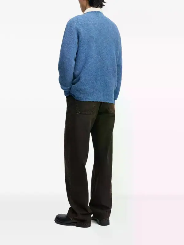 ANOTHER ASPECT Crew-neck Lambswool Sweater