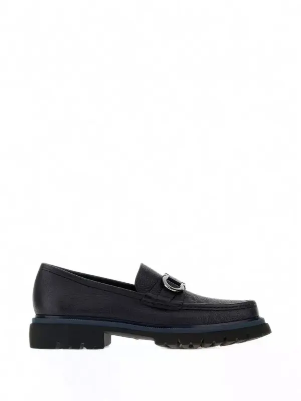 FERRAGAMO Gancini Ornament Loafer - Blue