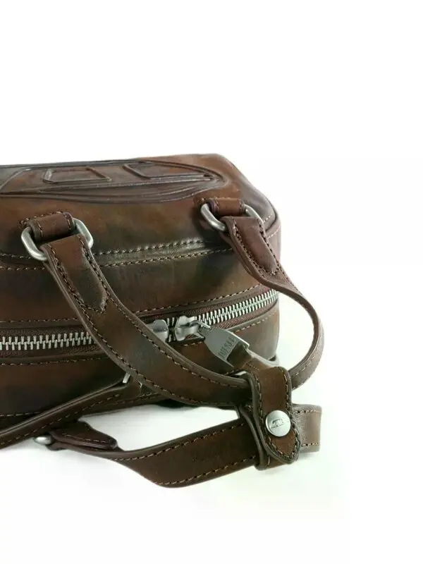 DIESEL® Oval D Leather Shoulder Bag