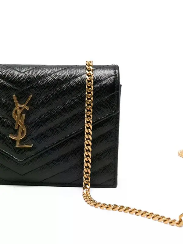 Saint Laurent Cassandre Chevron Quilted Leather Crossbody Bag