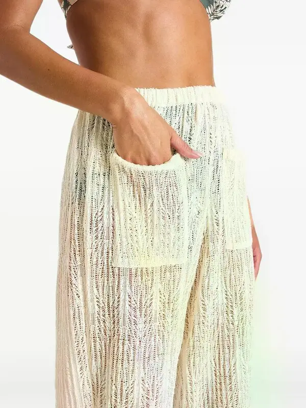 BANANA MOON Osmoze Beachsoul Pointelle-knit Trousers