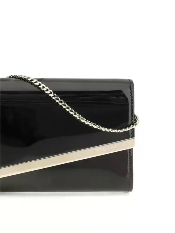 JIMMY CHOO Emmie Patent Leather Clutch Bag