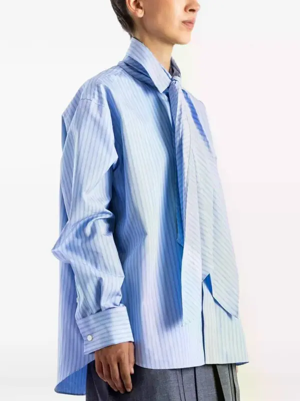 Sacai Striped Poplin Shirt