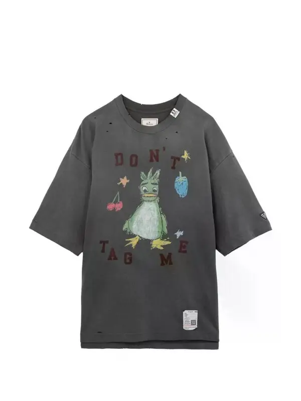 Mihara Yasuhiro Leon Doodle Printed T-shirt - Grey