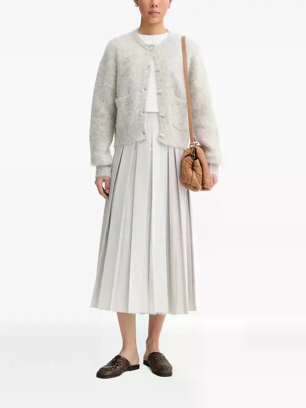 Munthe Nolocca Toggle-fastening Knit Cardigan - Grey