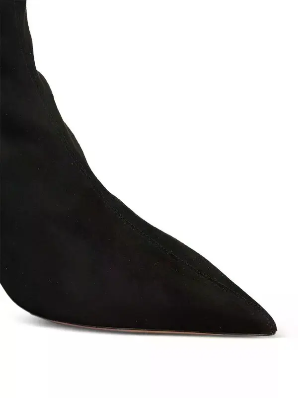 CASTAGNA Selene Pointed-toe Ankle Boots - Black