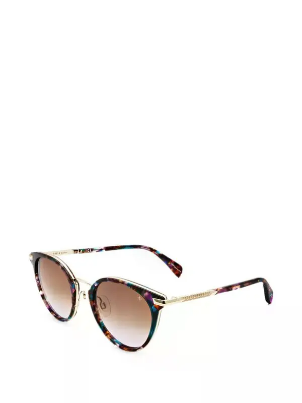 Rag & Bone Tortoiseshell-effect Round-frame Sunglasses