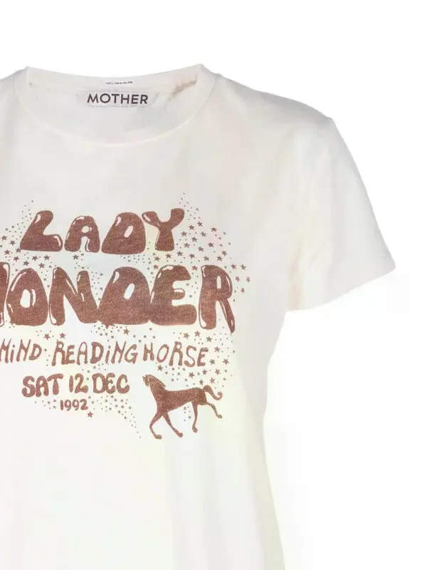 MOTHER The Boxy Goodie Goodie T-shirt With Graphic Print