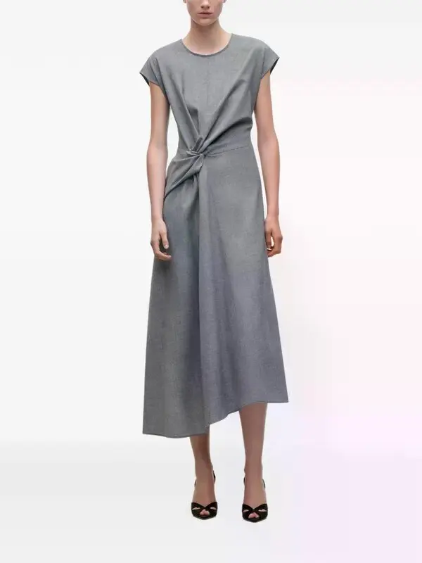 Victoria Beckham Aria Twisted Midi Dress