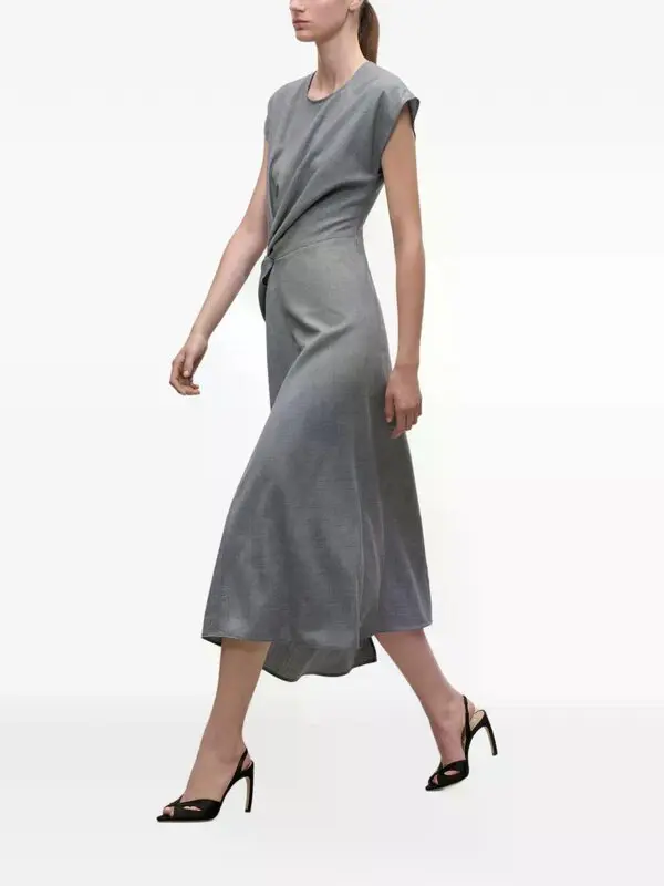 Victoria Beckham Aria Twisted Midi Dress