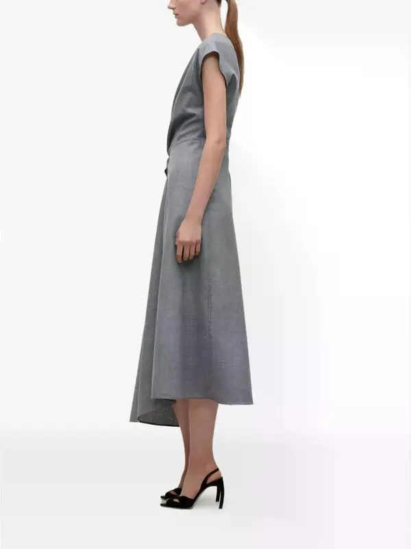 Victoria Beckham Aria Twisted Midi Dress