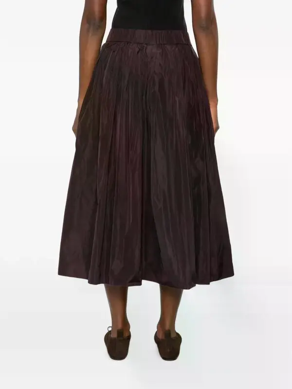 SUSANNE BOMMER Gathered Pleated Midi Skirt